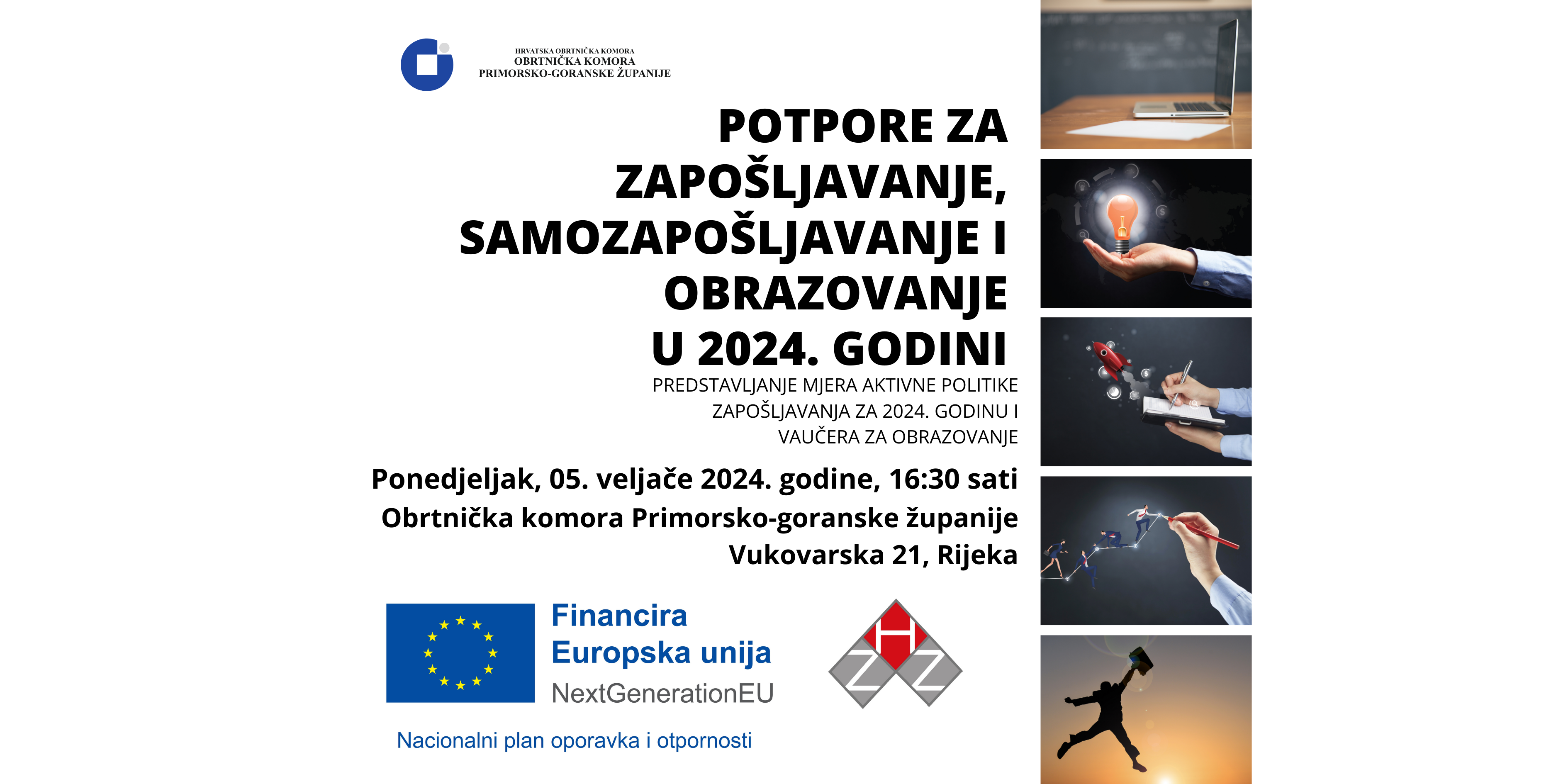 Predstavljanje Mjera aktivne politike zapošljavanja za 2024. godinu i programa vaučera za ...