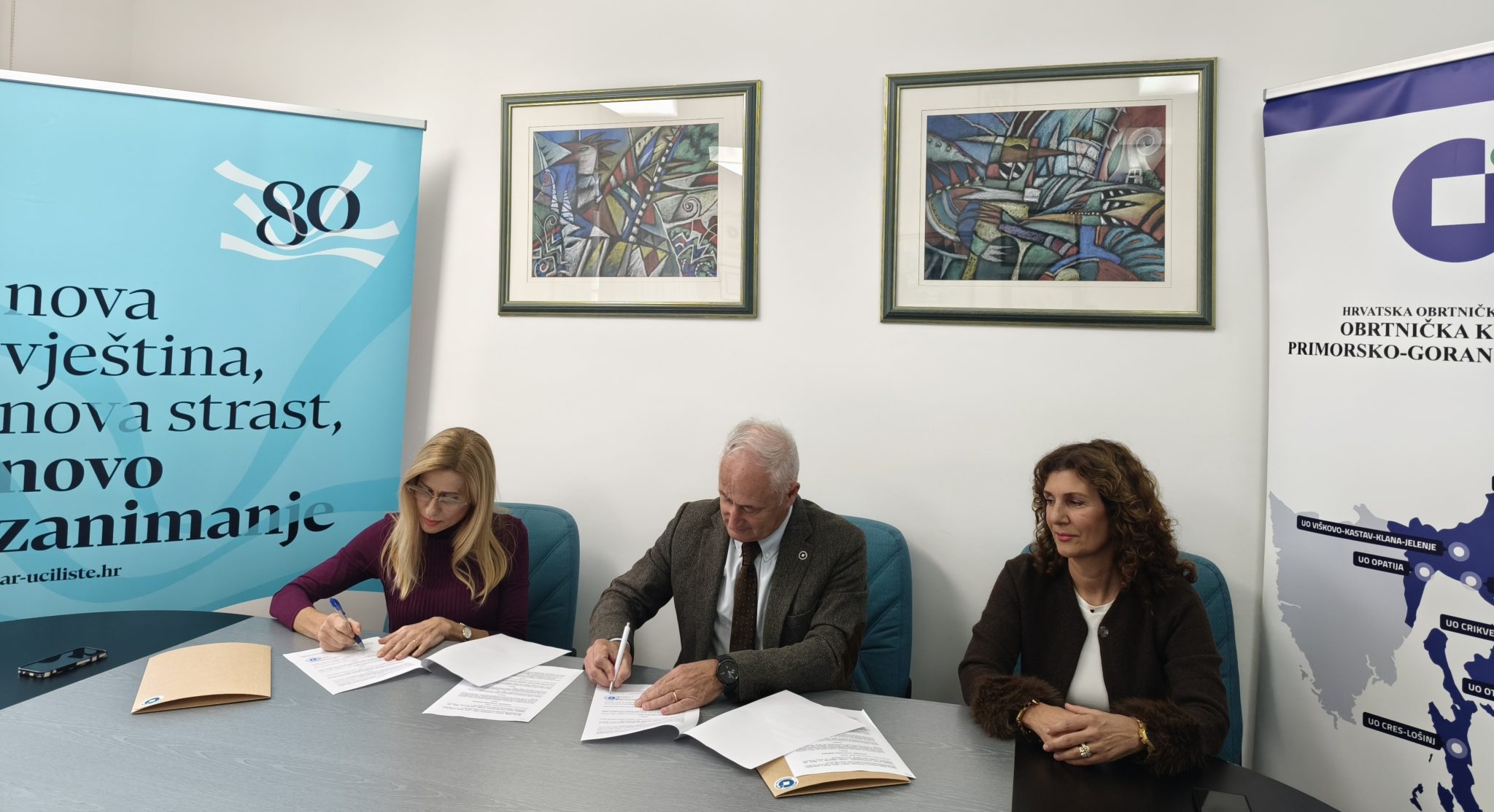 Zaključen Sporazum o suradnji Narodnog učilišta Rijeka i Obrtničke komore PGŽ - Obrtnička komora ...