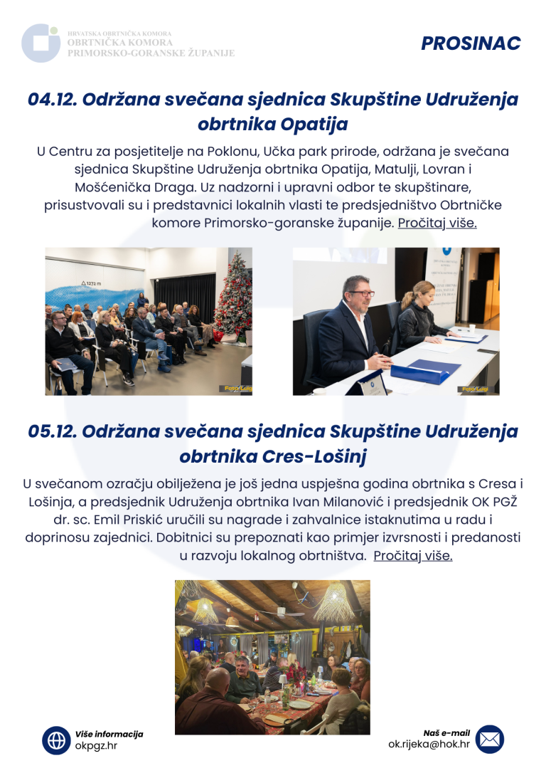 Čestitka Obrtničke komore Primorsko-goranske županije - Obrtnička komora Primorsko-goranske Županije